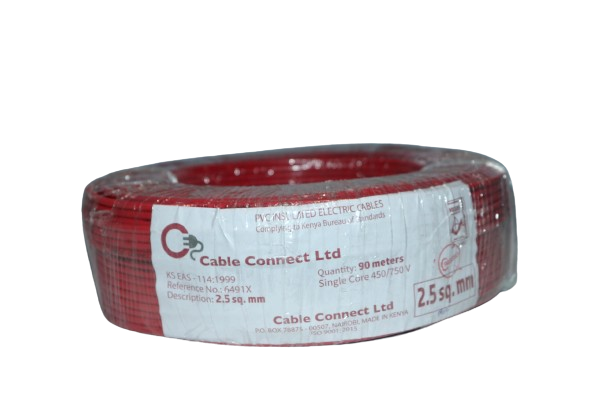 2.5MM Single Core Cable Red (90 MTR ROLL) – Thames Electrical