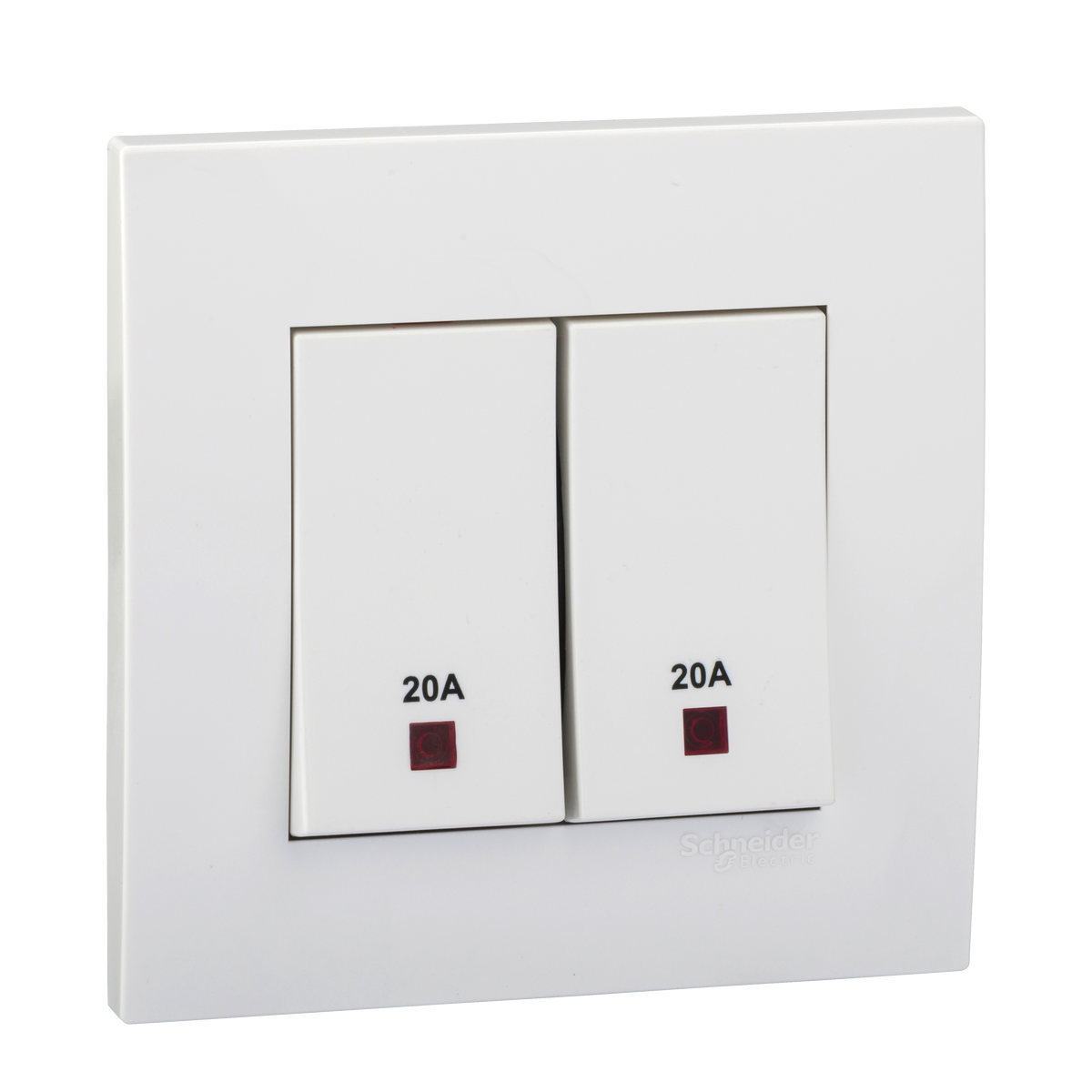 20A 2GANG DP SWITCH WITH NEON VIVACE WH (KB32D20NE) SCHNEIDER – Thames Electrical