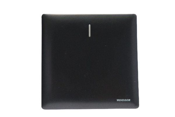 Windsor Innova Black 1 Gang 2 Way Switch 10A - 91302GB – Thames Electrical