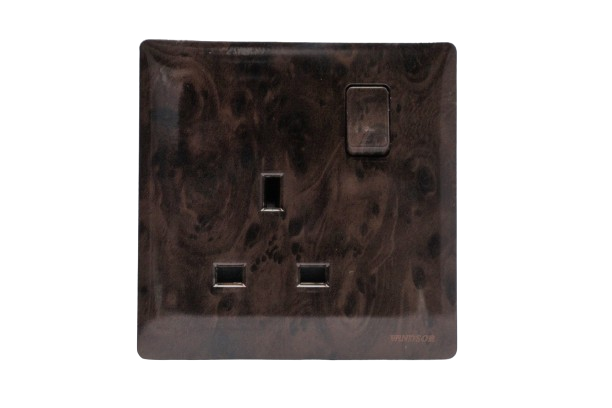 Windsor Innova Wooden 13A 1 Gang Switched Socket - 91405WD – Thames ...