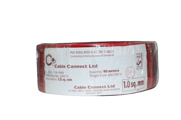 1MM Single Core Cable Red (90 MTR ROLL) – Thames Electrical