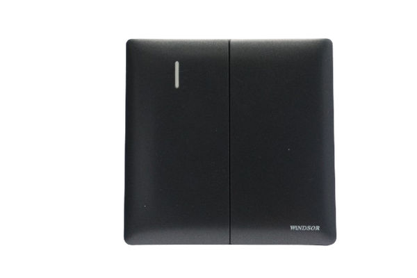 Windsor Innova Black 2 Gang 2 Way Switch, 10A - 91304GB – Thames Electrical
