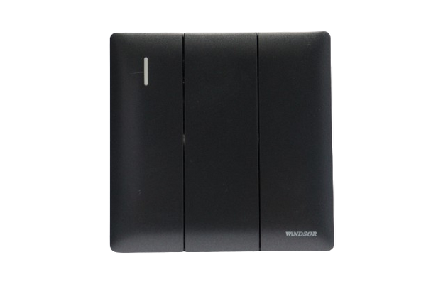 Windsor Innova Black 3-Gang 2-Way Switch, 10A - 91306GB – Thames Electrical