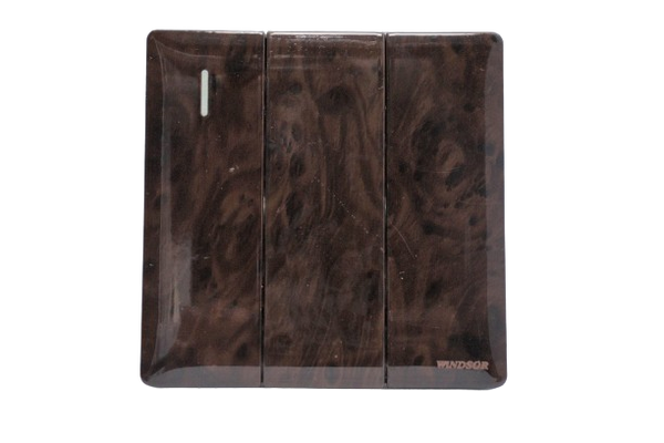 Windsor Innova Wooden 3 Gang 2 Way Switch, 10A - 91306WD – Thames ...