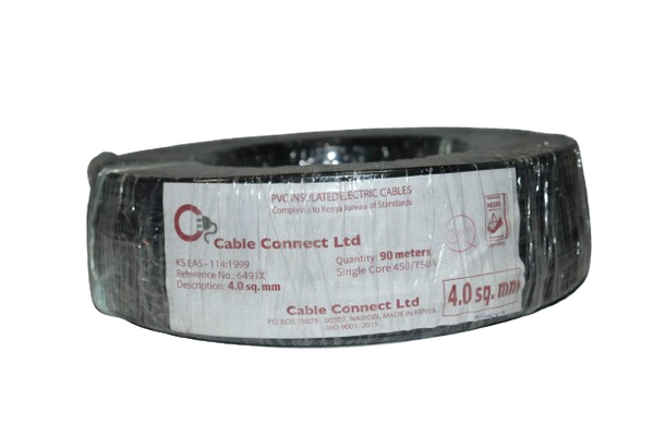 4MM Single Core Cable Black (90 MTR ROLL) – Thames Electrical