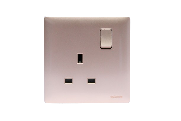 Windsor Innova Gold 13A 1 Gang Switched Socket - 91405CH – Thames ...