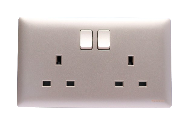 Windsor Innova Gold 13A 2 Gang Switched Socket - 91406CH – Thames ...