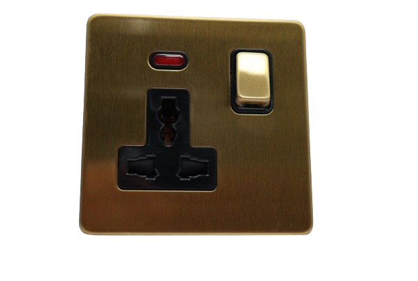 Windsor VIP Gold 13A 1 Gang Universal Socket - VC407J – Thames Electrical