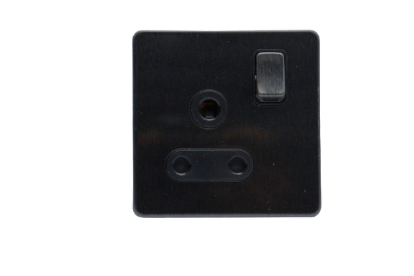 Windsor VIP Black 15A 1 Gang Switched Round-Pin Socket - VC429GB ...