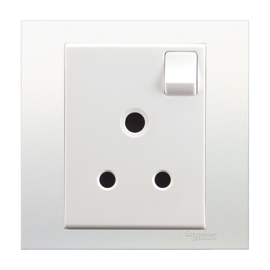 5A 1GANG SWITCH SOCKET VIVACE WH (KB15-5) SCHNEIDER – Thames Electrical