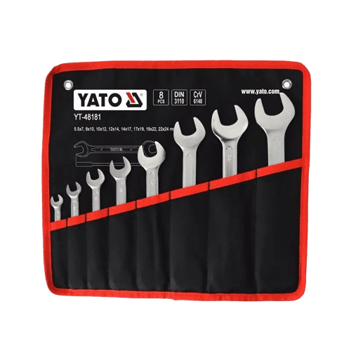 Yato - Double Ended Open Spanner Set 8Pcs - YT-48181 – Thames Electrical